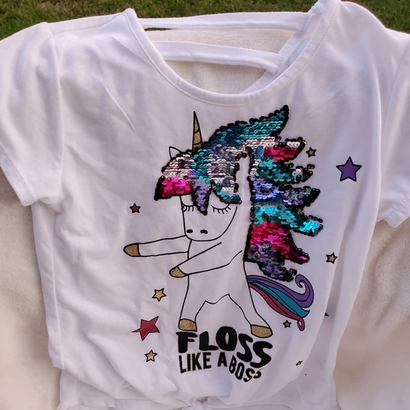 Beautees | Shirts & Tops | Beautes Girls Floss Like A Boss Short Sleeve ...